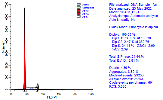 Auto Analysis with a Cell Cycle Project