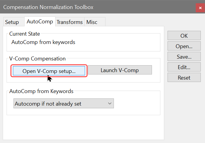 Compensation the Easy Way: V-Comp